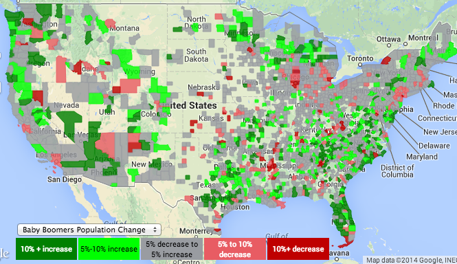 Heat Map of US Shows Migration Patterns – Reinvestor.com™